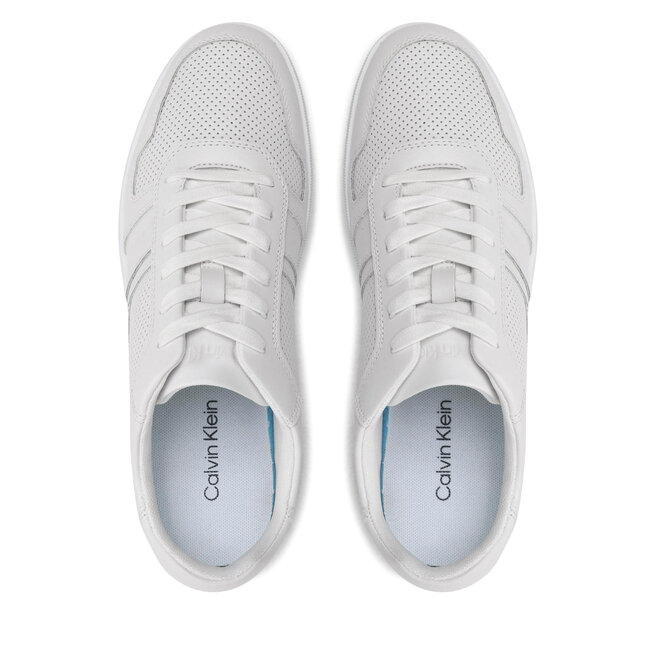 Sneakers Calvin Klein Low Top Lace Up Lth HM0HM00471 Triple White 01S ...
