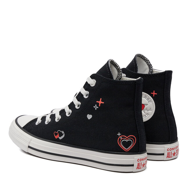 Teniși Converse Chuck Taylor All Star Y2K Heart A09116C Negru | epantofi.ro