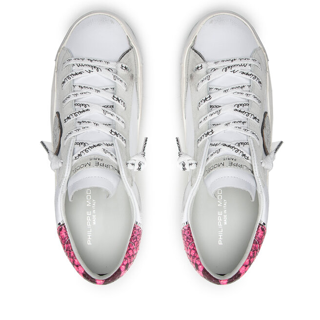 Sneakers Philippe Model Prsx PRLD VA07 Blanc/Fucsia | eschuhe.de