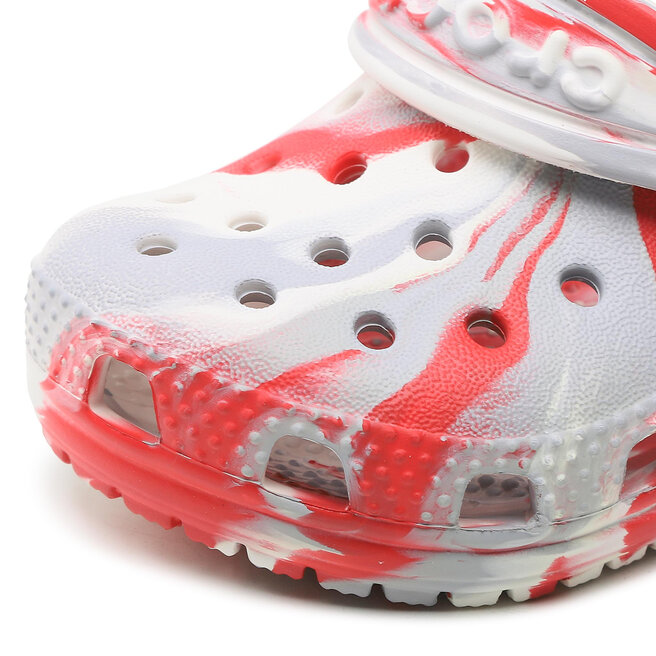 Pantoletten Crocs Classic Marbled Clog T 206838 Weiß | eschuhe.de