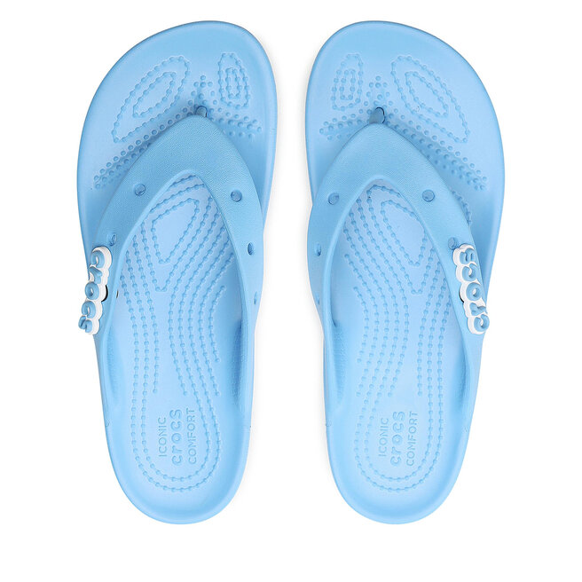 Chancletas Crocs Classic Platform Flip W 207714 Celeste | zapatos.es