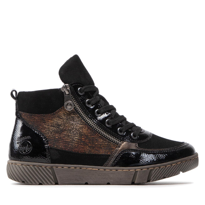 Sneakersy Rieker 52941-00 Czarny | eobuwie.com.pl