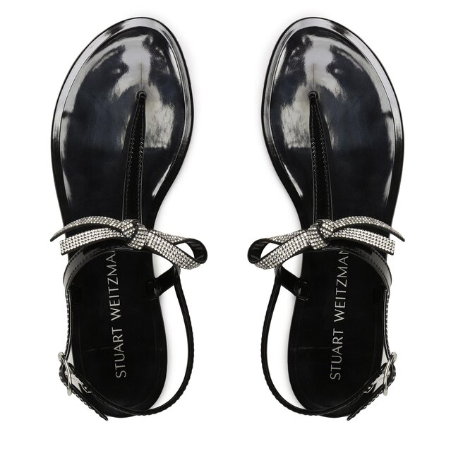 Σανδάλια Stuart Weitzman Sw Bow Jelly Sandal SW359 Μαύρο | epapoutsia.gr