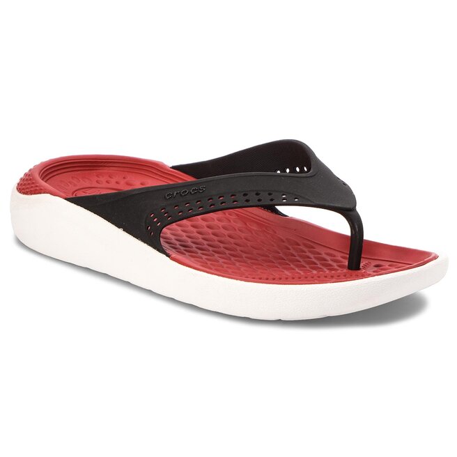 Chanclas Crocs Literide Flip 205182 Black/White | zapatos.es