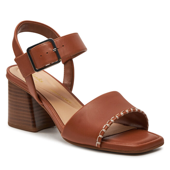 Sandały Clarks Siara65 Buckle 26176343 Brązowy | eobuwie.com.pl