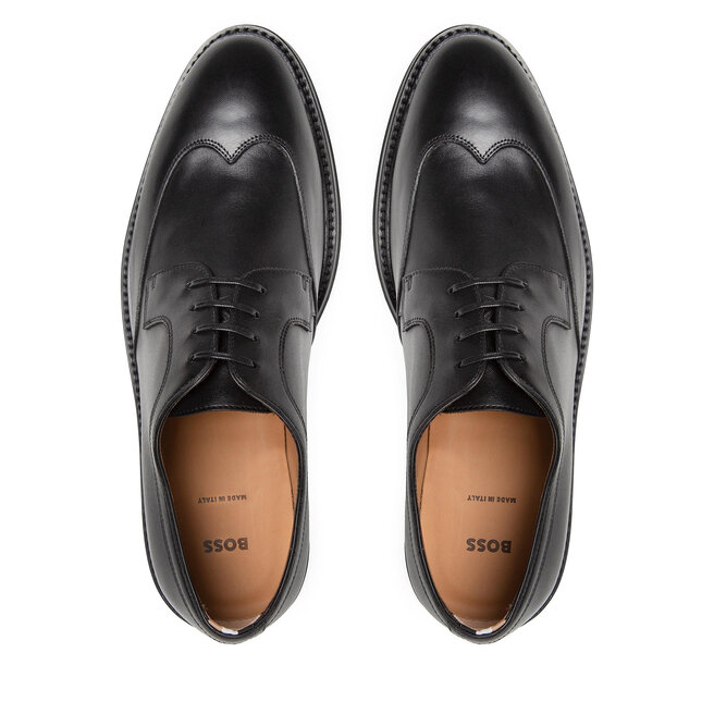 Pantofi Boss Jerrard 50478675 10193666 01 Black 001 | epantofi.ro