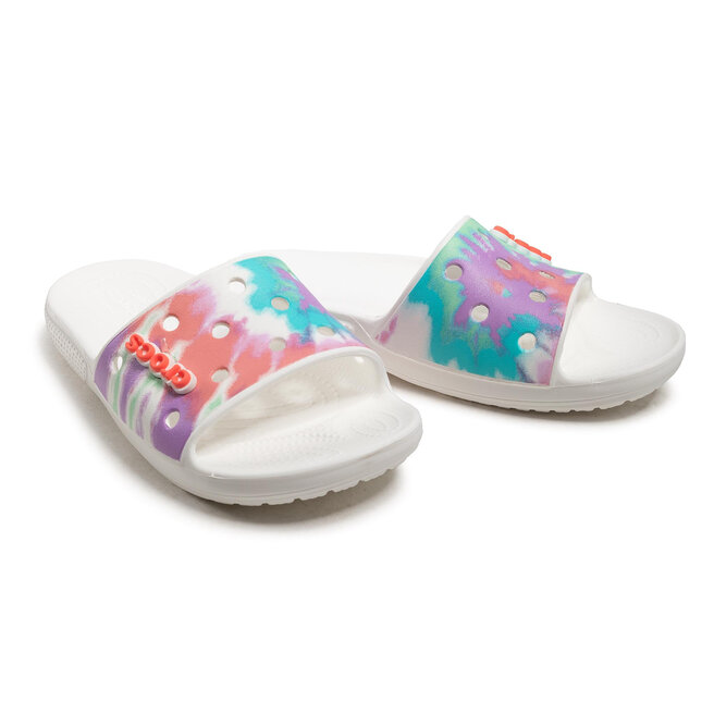 Klapki Crocs Classic Crocs Tiedye 206520 Grphc Sld | eobuwie.com.pl