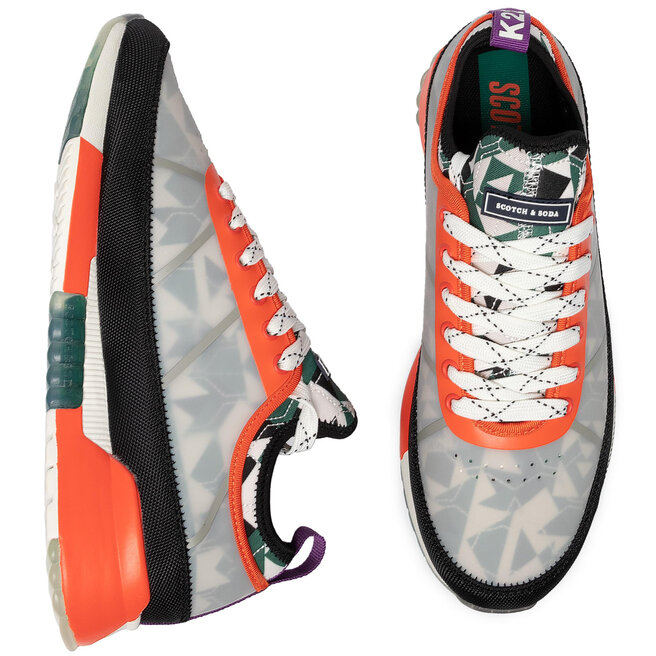Sneakers Scotch & Soda Vivex 19839140 Grey Geo Print S812 | eschuhe.de
