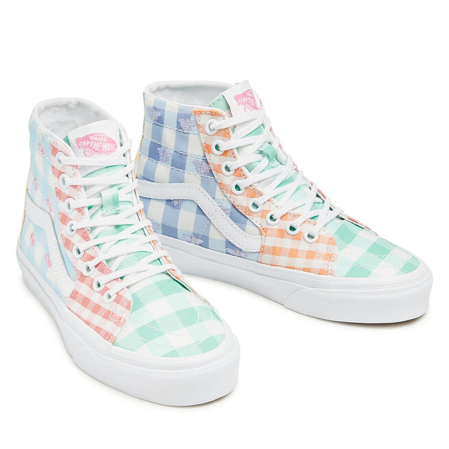 Sneakers Vans Sk8-Hi Tapered VN0A4U16ASX1 (Gingham Block) Pastel/Tr ...