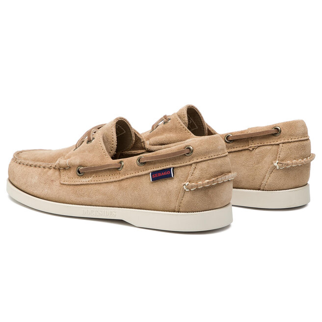 Mokasyny Sebago Docksides Portland Suede 7000G90 Beżowy | eobuwie.com.pl