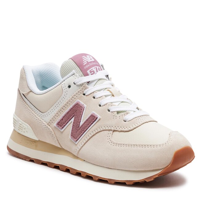Sneakers New Balance WL574QC2 Beige | eschuhe.de