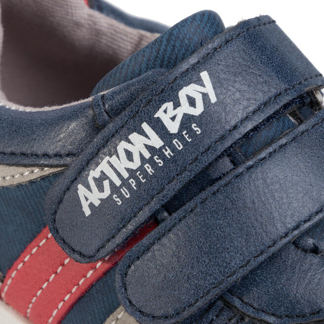 Sneakersy Action Boy SCMY91008-1 Granatowy | eobuwie.com.pl