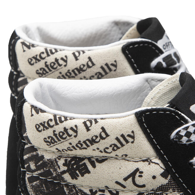 Sneakers Vans Sk8-Hi VN0A7Q5NBA21 Vans Collage Black/White | eschuhe.de