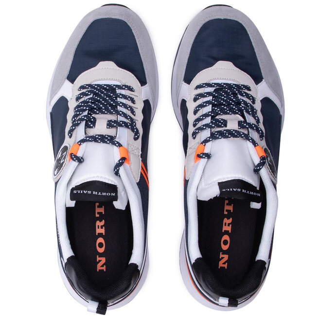 Sneakers North Sails RW/01 Wave 020 Navy/White/Orange Fluo | eschuhe.de