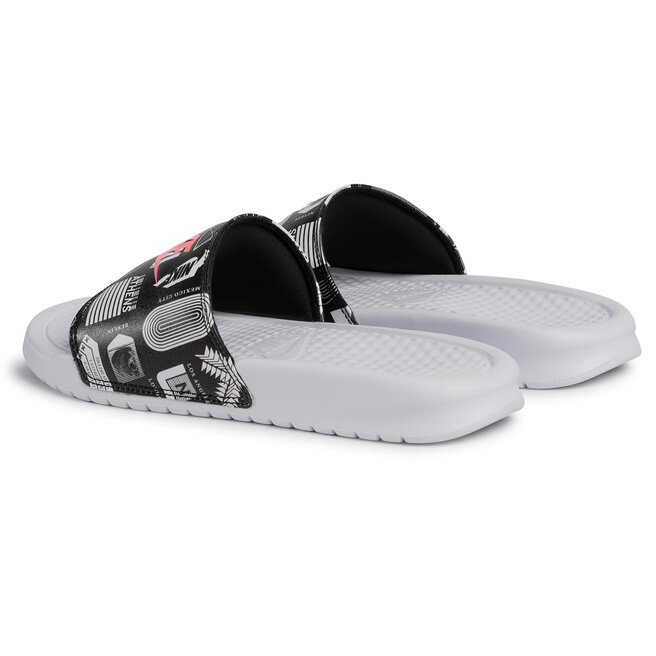 Șlapi Nike Benassi Jdi Print 631261 107 White/University Red/Black ...
