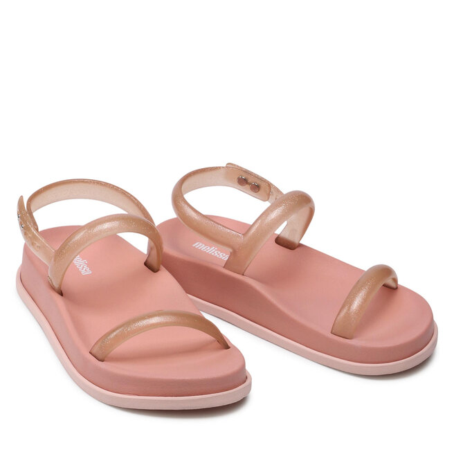 Sandale Melissa Soft Wave Sandal Ad 33422 Pink/Transparent Pink 53709 | epantofi.ro