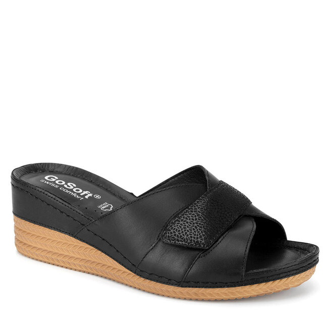 Klapki Go Soft ARC-2309-07 Czarny | eobuwie.com.pl
