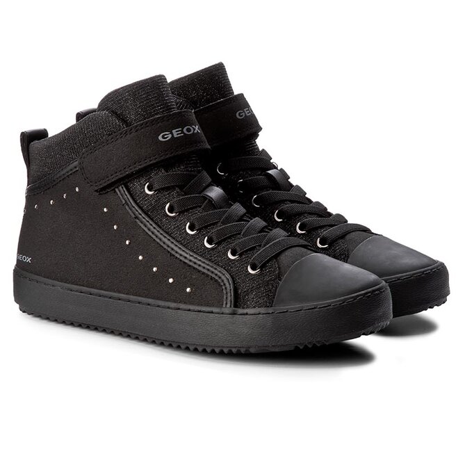 Trampki Geox J Kalispera G.I J744GI 0AFEW C9999 D Black | eobuwie.com.pl