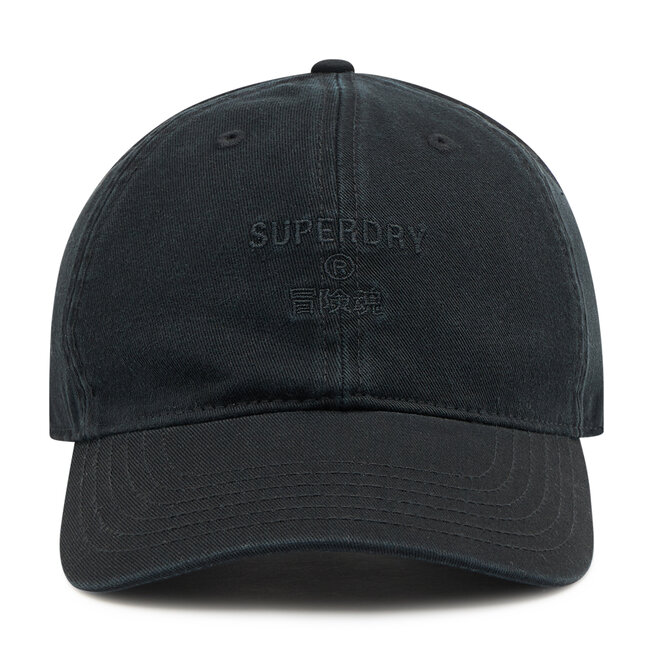 Czapka z daszkiem Superdry Baseball Cap W9010105A Black 02A | eobuwie.com.pl