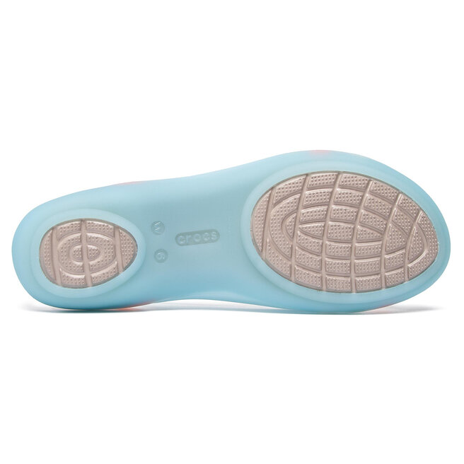 Sandały Crocs Isabella Huarache 2 Flat 2 204912 Ice Blue/Platinum ...