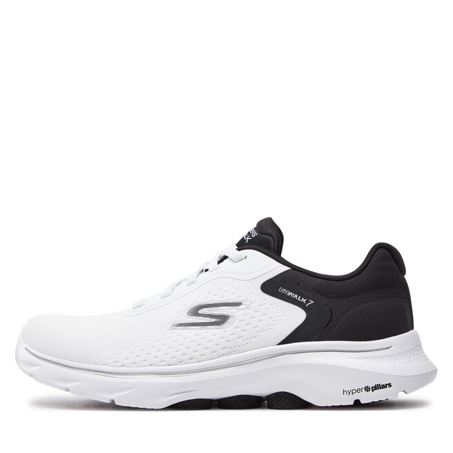 Sneakersy Skechers Go Walk 7-Cosmic Waves 125215/WBK Biały | eobuwie.com.pl