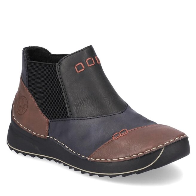 Botki Rieker 51575-14 Niebieski | eobuwie.com.pl