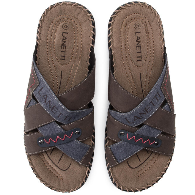 Pantoletten Lanetti MS197133-2 Brown | eschuhe.de