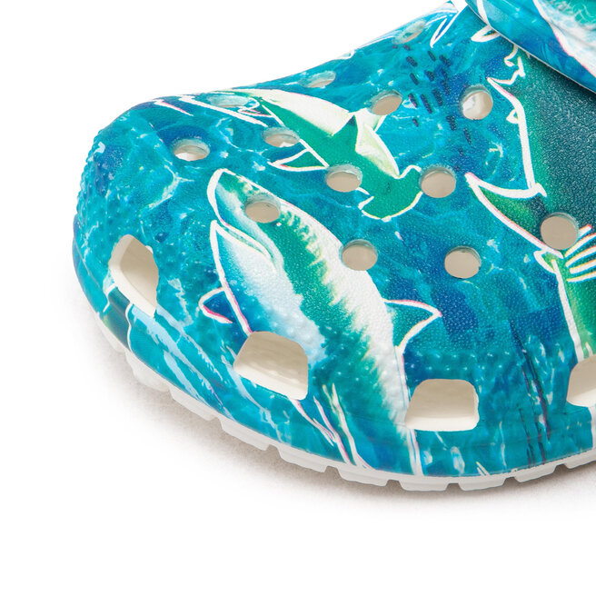 Chanclas Crocs Classic Pool Party Clog K 207826 Shark/Ocean | zapatos.es