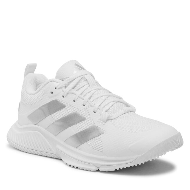 Buty halowe adidas Court Team Bounce 2.0 HR1235 Biały | eobuwie.com.pl