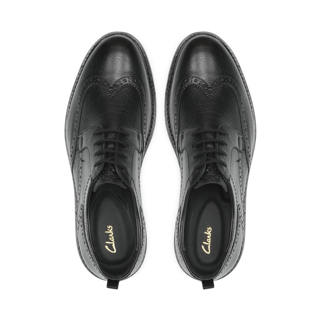 Półbuty Clarks Chantry Wing 261573297 Black | eobuwie.com.pl