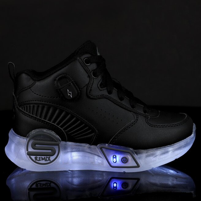 Sneakersy Skechers S-Lights Remix 400620L/BLK Czarny | eobuwie.com.pl