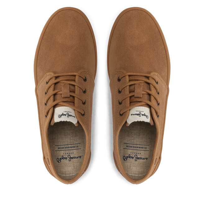 Sneakers aus Stoff Pepe Jeans Colin Shoe PMS10309 Braun | eschuhe.de