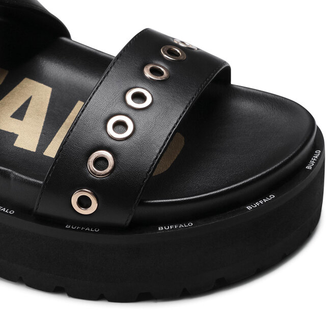 Sandały Buffalo Regina 1602013 Czarny | eobuwie.com.pl