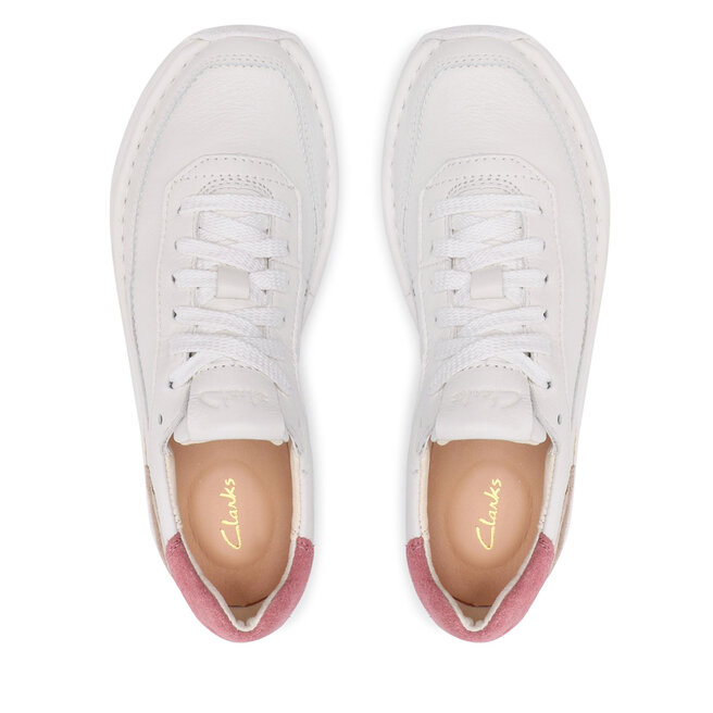 Sneakersy Clarks CraftRun Lace 261612674 Biały | eobuwie.com.pl