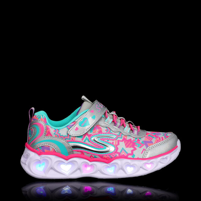 Sneakers Skechers Heart Lights 20180L/SMLT Silver/Multi | escarpe.it
