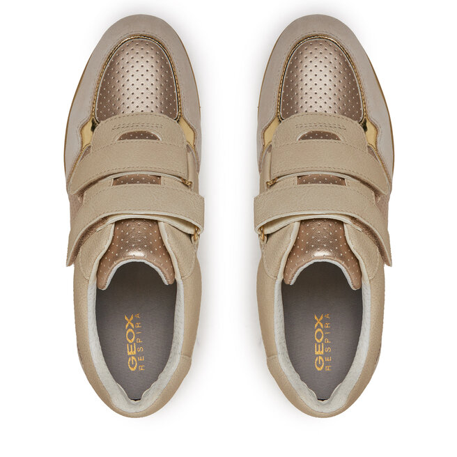 Zapatillas Geox D Ilde D25RAB 0NFEK C2235 Lt Gold/Beige | zapatos.es