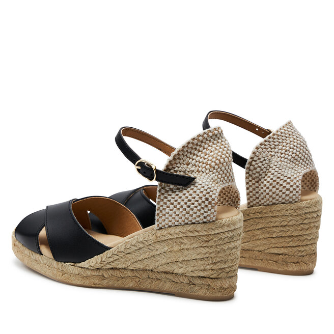 Espadryle Geox D Gelsa Low D45NGA 00085 C9999 Black | eobuwie.com.pl