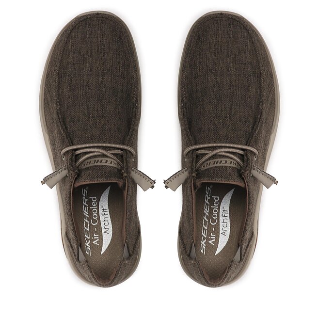 Półbuty Skechers Tandro 204797/DKTP Dark Taupe | eobuwie.com.pl