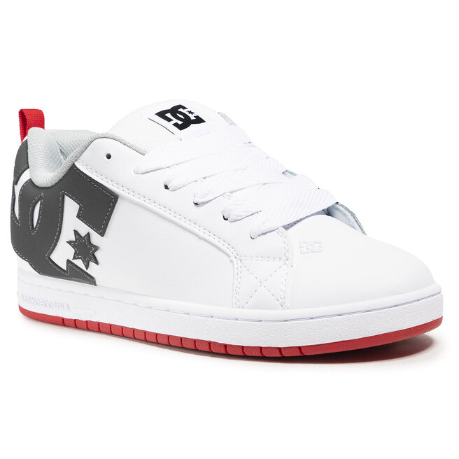 Sneakers DC Court Graffik 300529 White/Grey/Red(Wyr) | epantofi.ro