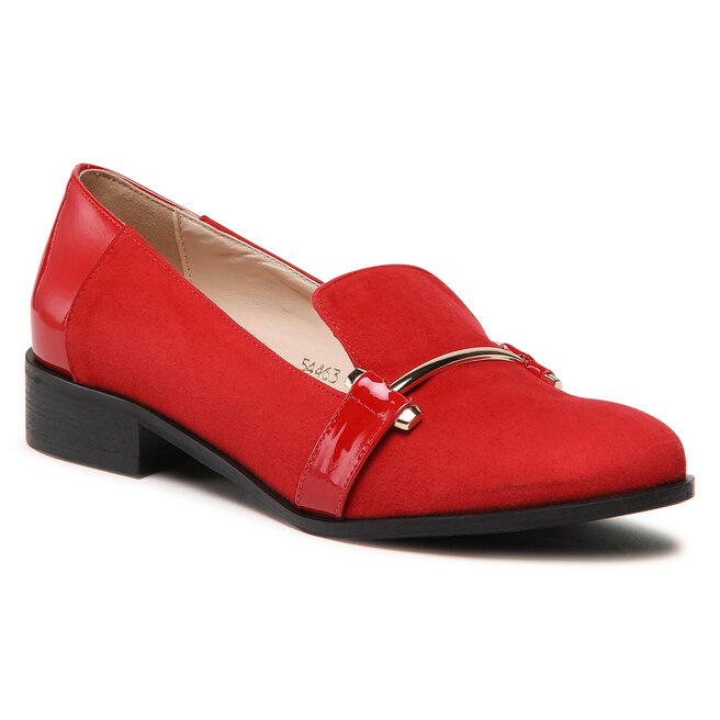 Slipper Sagan 4463 Czerwony Welur Złoto | eschuhe.de