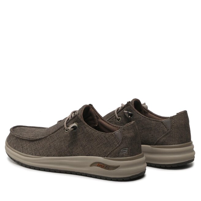 Półbuty Skechers Tandro 204797/DKTP Dark Taupe | eobuwie.com.pl