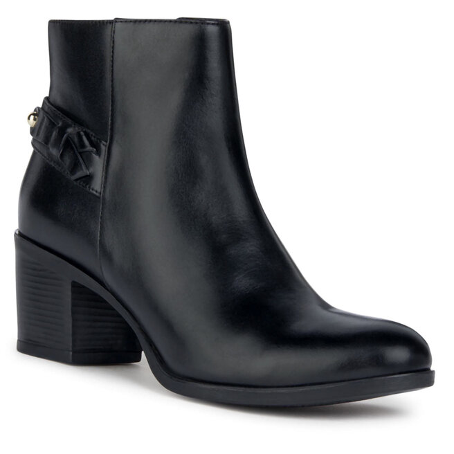 Botki Geox D New Asheel D36FSA 00043 C9999 Czarny | eobuwie.com.pl