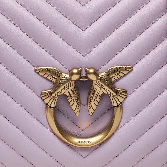 Bolso Pinko Love Click Classic 100063 A0GK Iris/Antique Gold Y13Q ...