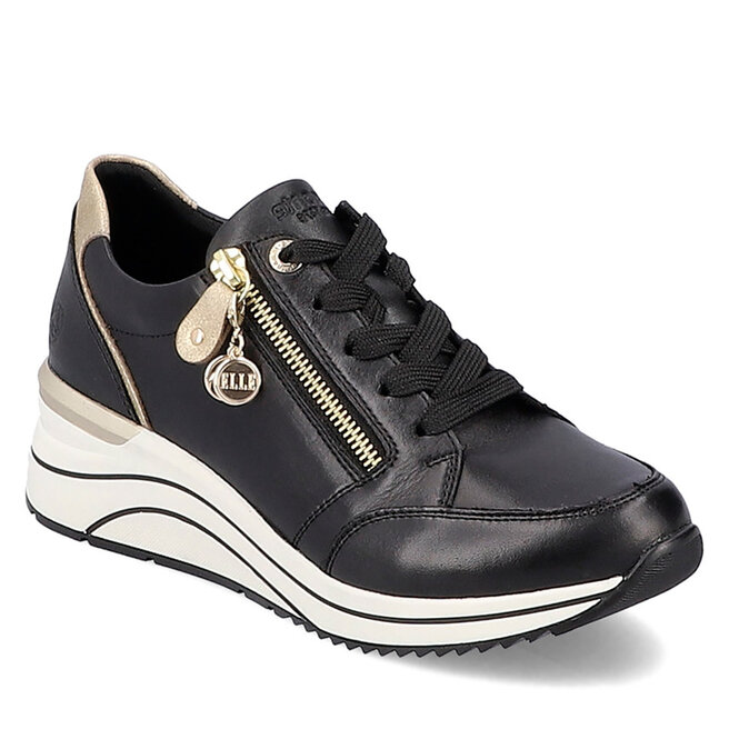 Sneakers Remonte D0T03-01 Schwarz / Ginger-Gold / Schwarz 01 | eschuhe.de