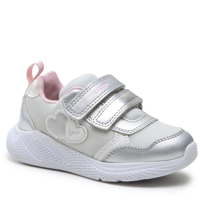 Sneakers Geox B Sprintye Girl B354TC014AJC0566 S Silberfarben | eschuhe.de