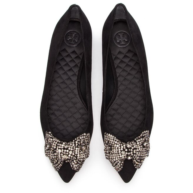 Baleriny Tory Burch Esme Flat 53029 Czarny | eobuwie.com.pl