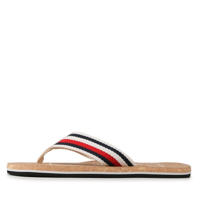 Infradito Tommy Hilfiger Cork Beach Sandal FM0FM04475 Weathered White ...