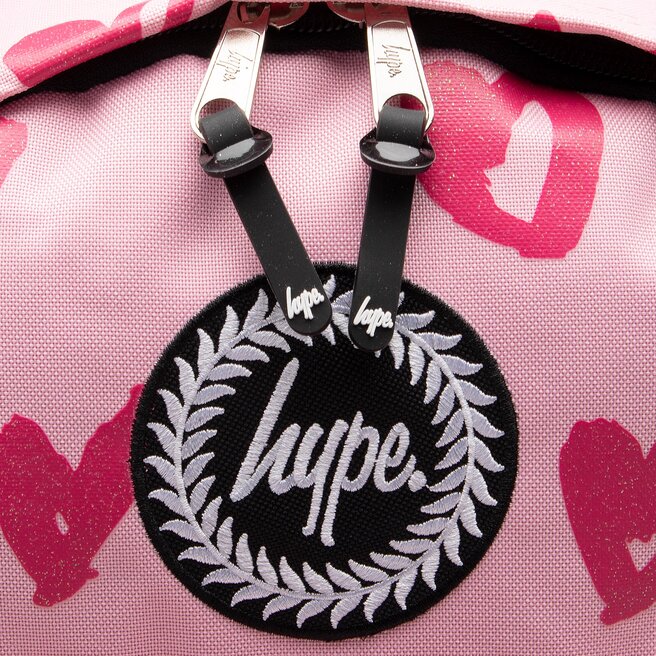 Plecak HYPE Pink Glitter Scribble Heart Crest Backpack YVLR-667 Pink ...