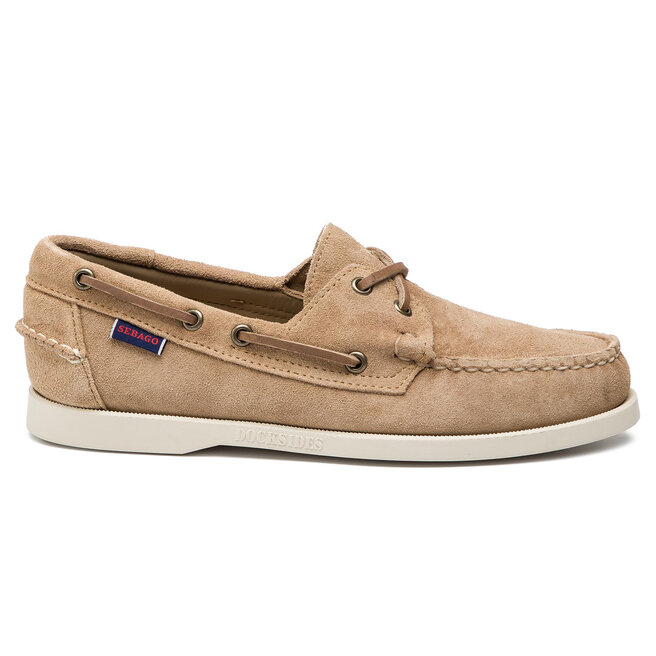 Mokassins Sebago Docksides Portland Suede 7000G90 Beige Camel 906 ...