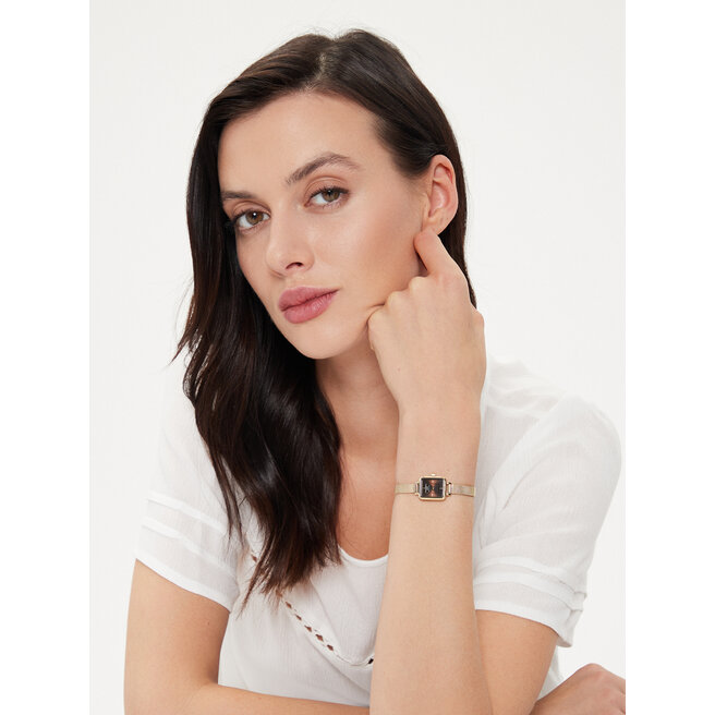 Hodinky Daniel Wellington Quadro Mini Evergold Amber DW00100654 Zlatá ...